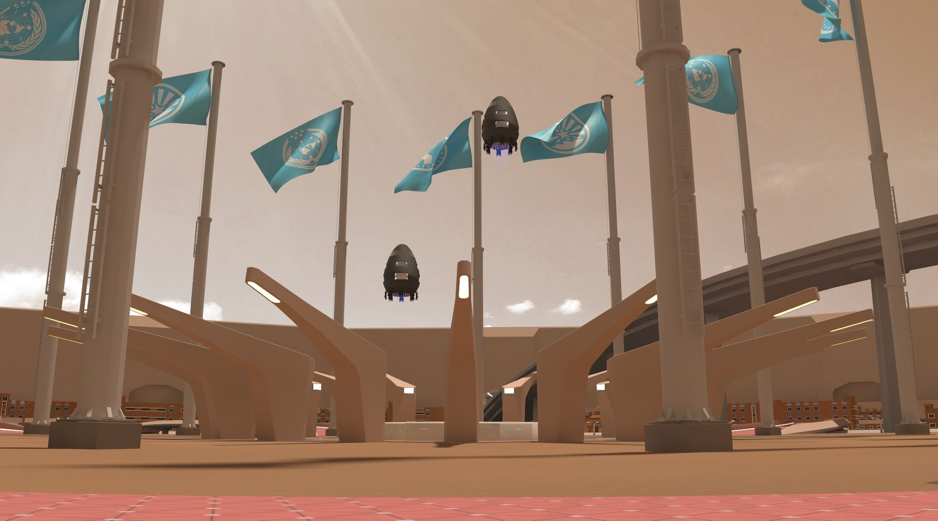 Mars City 3D Model - TurboSquid 1816023