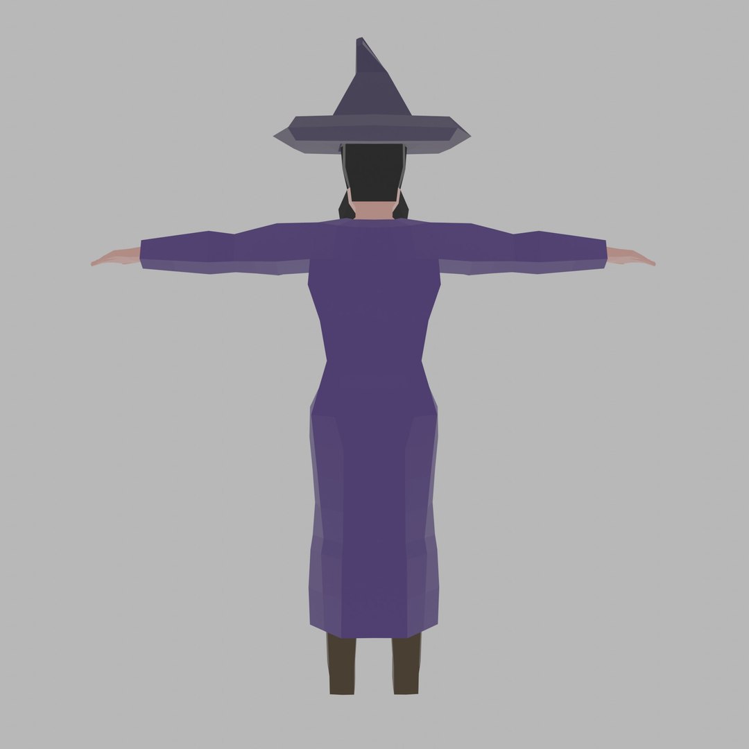3D Low Poly Wizard Rigged 5 - TurboSquid 2171662