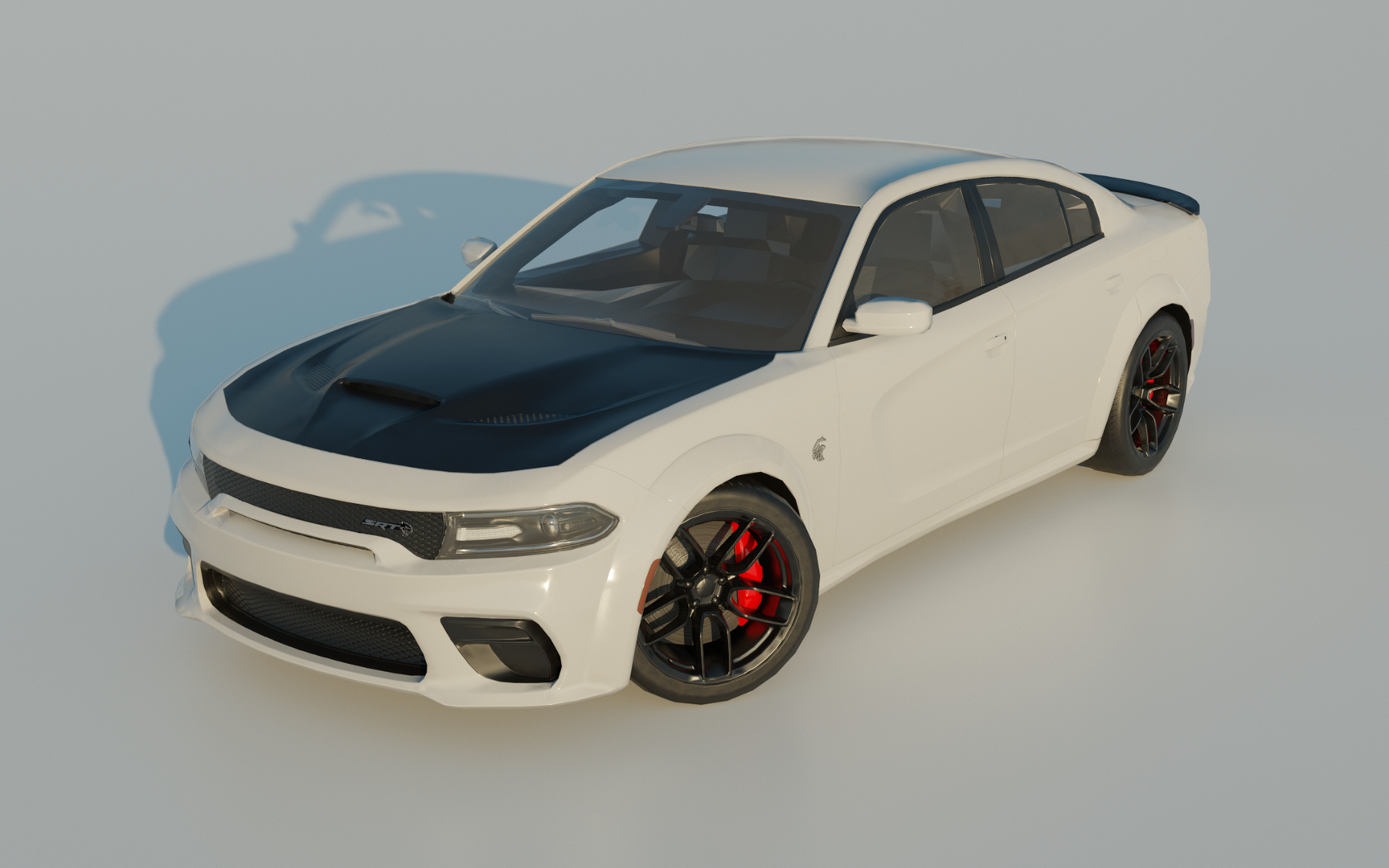 Dodge Charger Hellicat low poly 3D model - TurboSquid 1730106