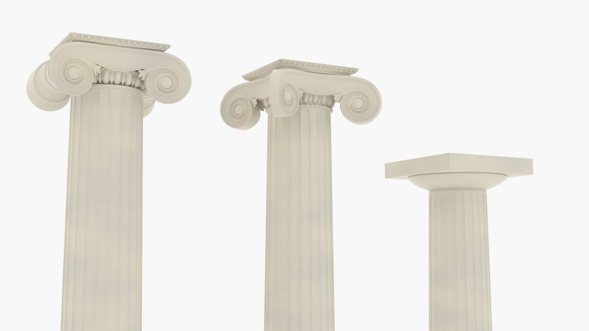 3D Model Ancient Greek Columns - TurboSquid 2105721