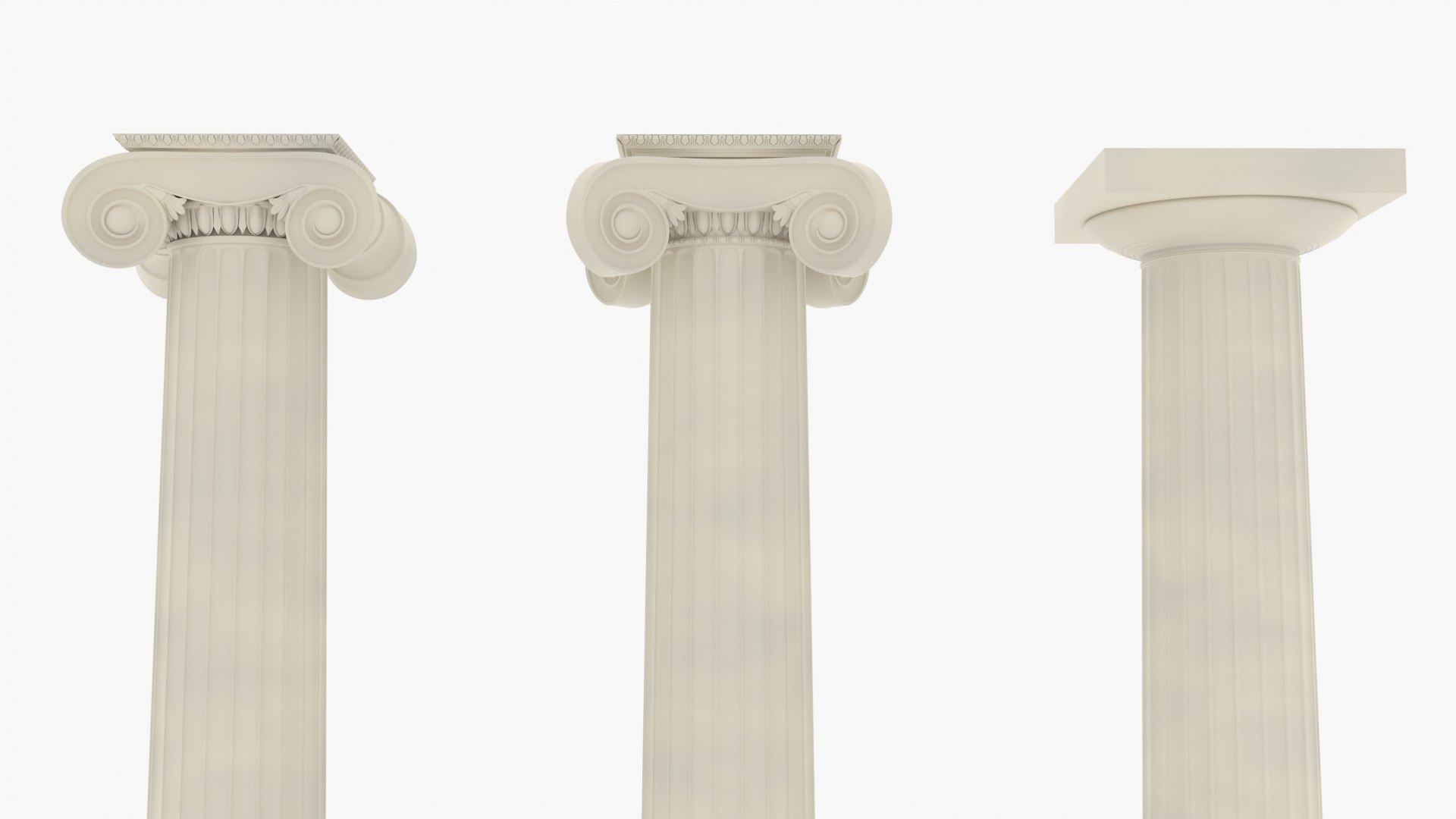 3D Model Ancient Greek Columns - TurboSquid 2105721