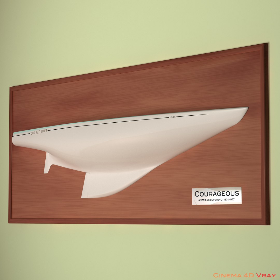Stephens Courageous Half Hull 3d Model