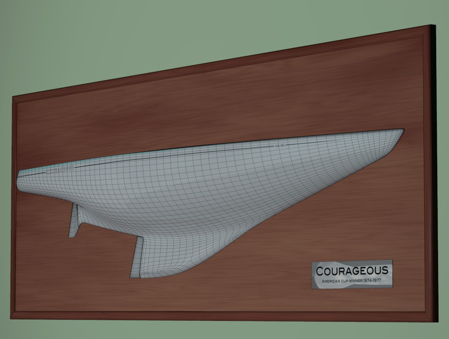Stephens Courageous Half Hull 3d Model