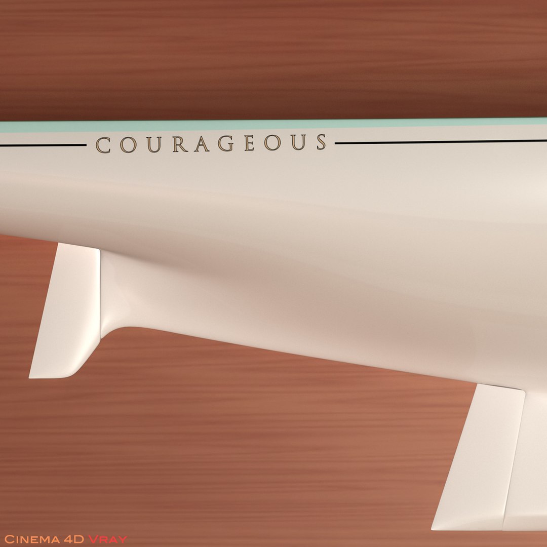 Stephens Courageous Half Hull 3d Model