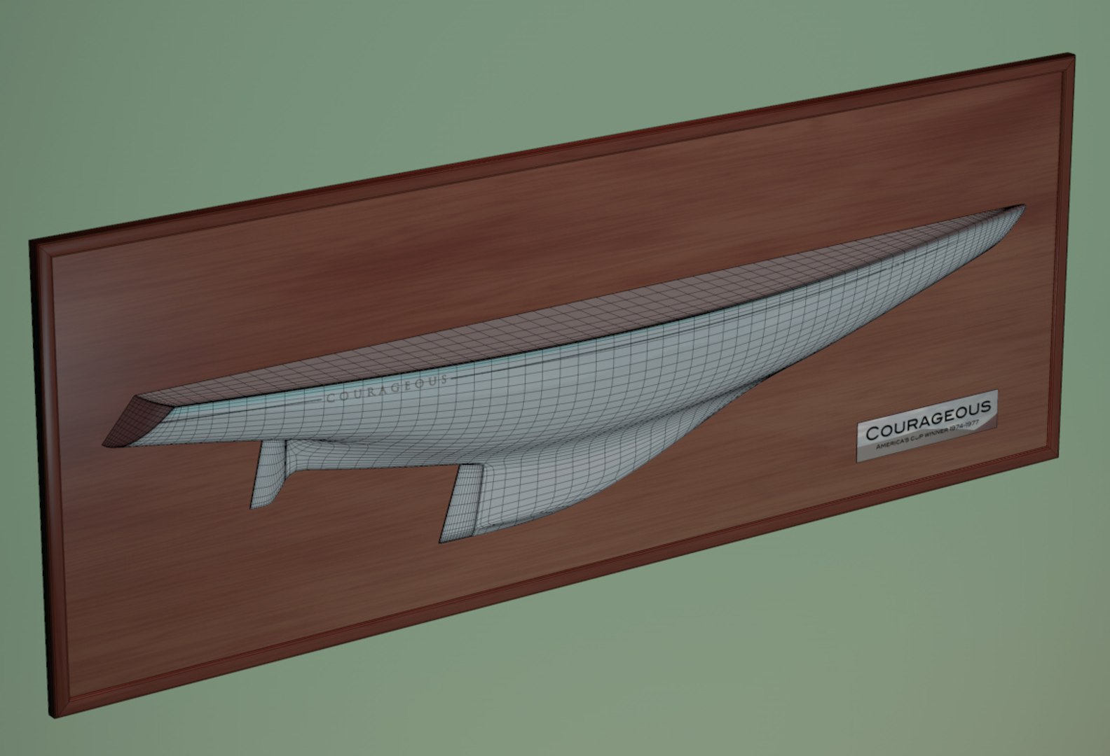 Stephens Courageous Half Hull 3d Model