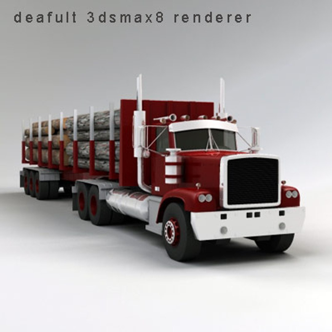 3d Model Timberjack Timber Truck