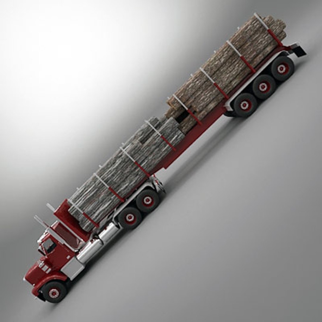 3d Model Timberjack Timber Truck