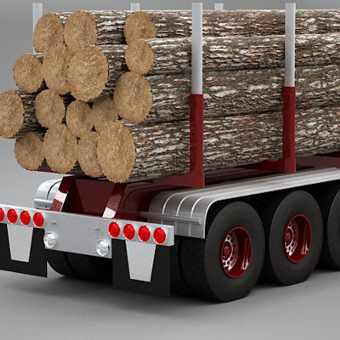 3d Model Timberjack Timber Truck