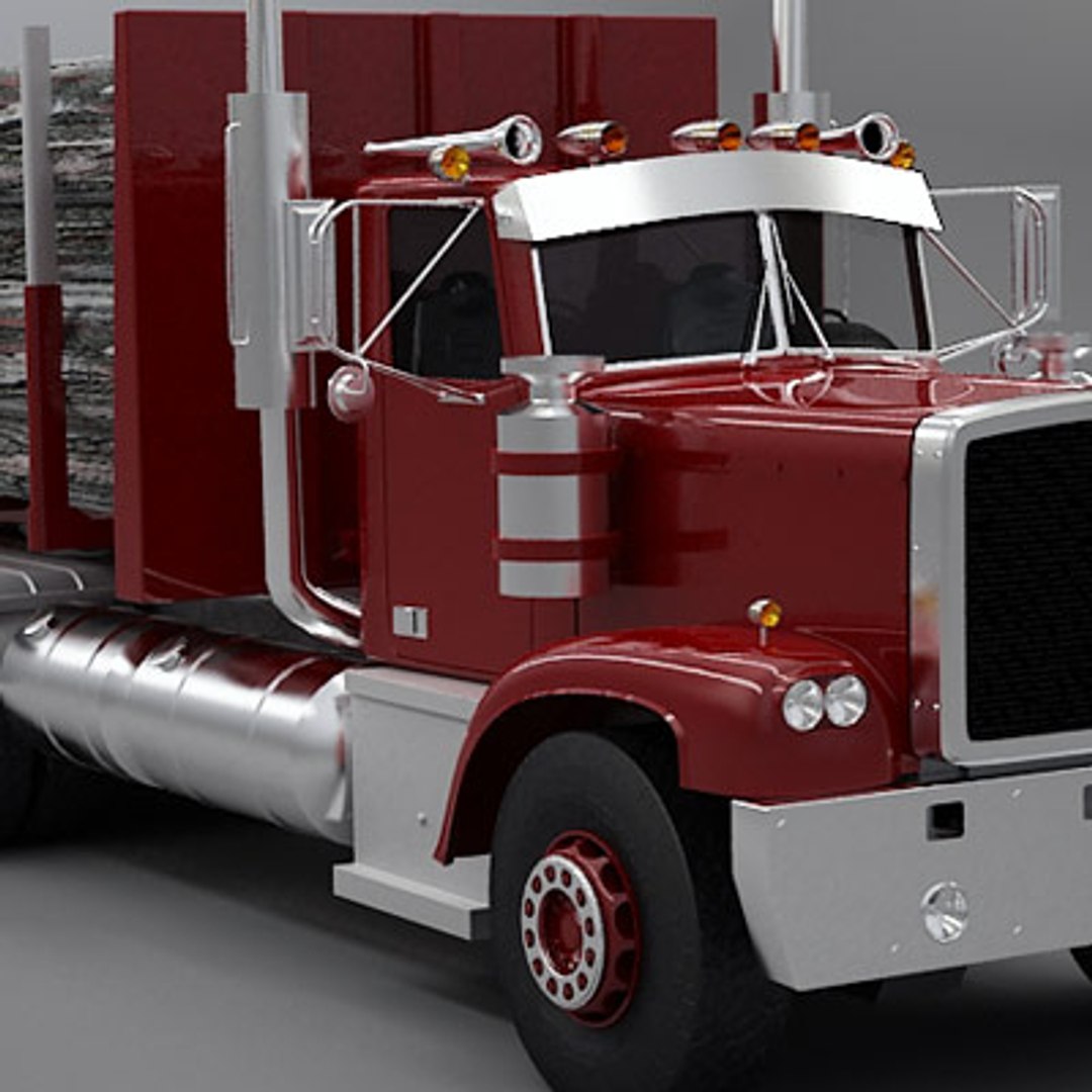 3d Model Timberjack Timber Truck