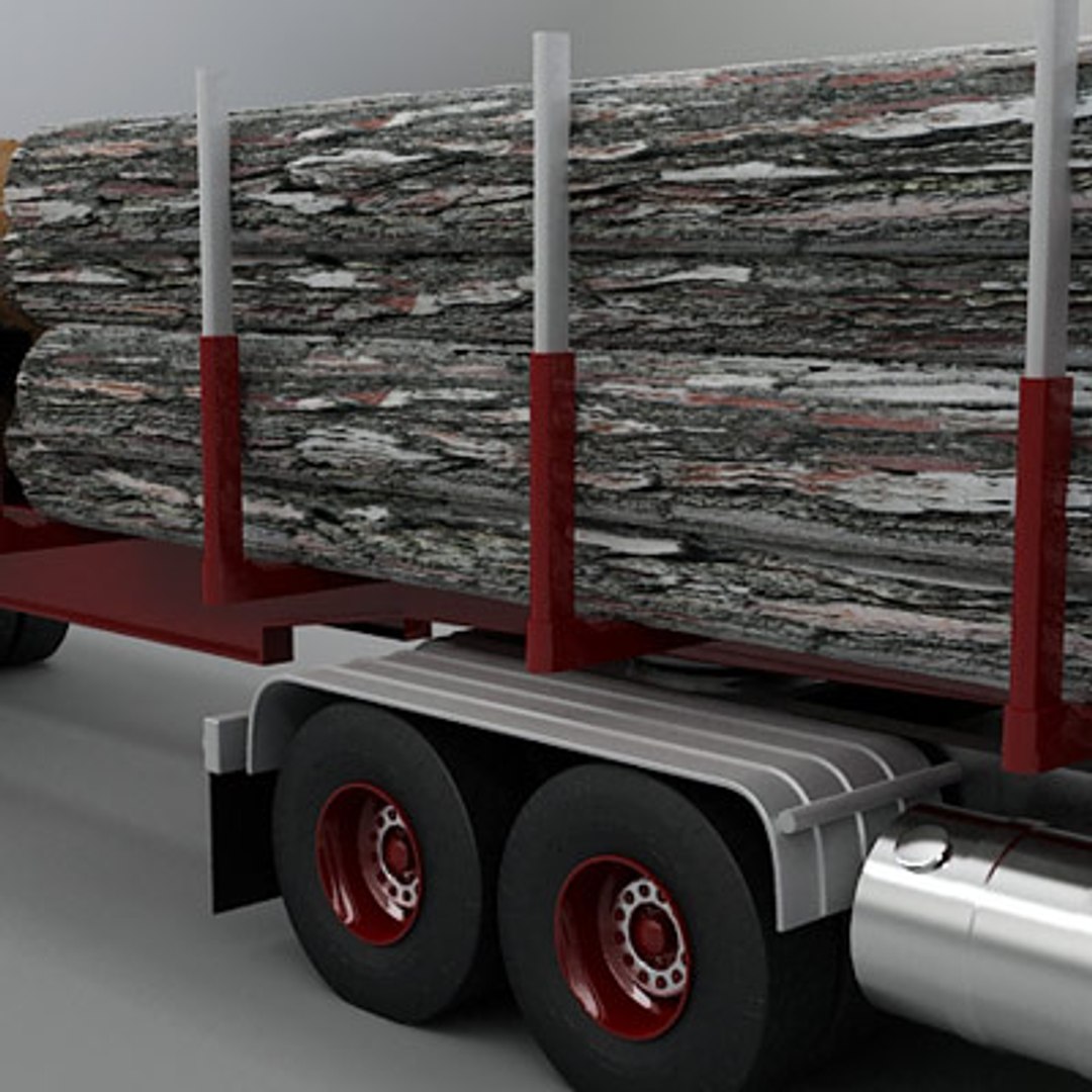 3d Model Timberjack Timber Truck