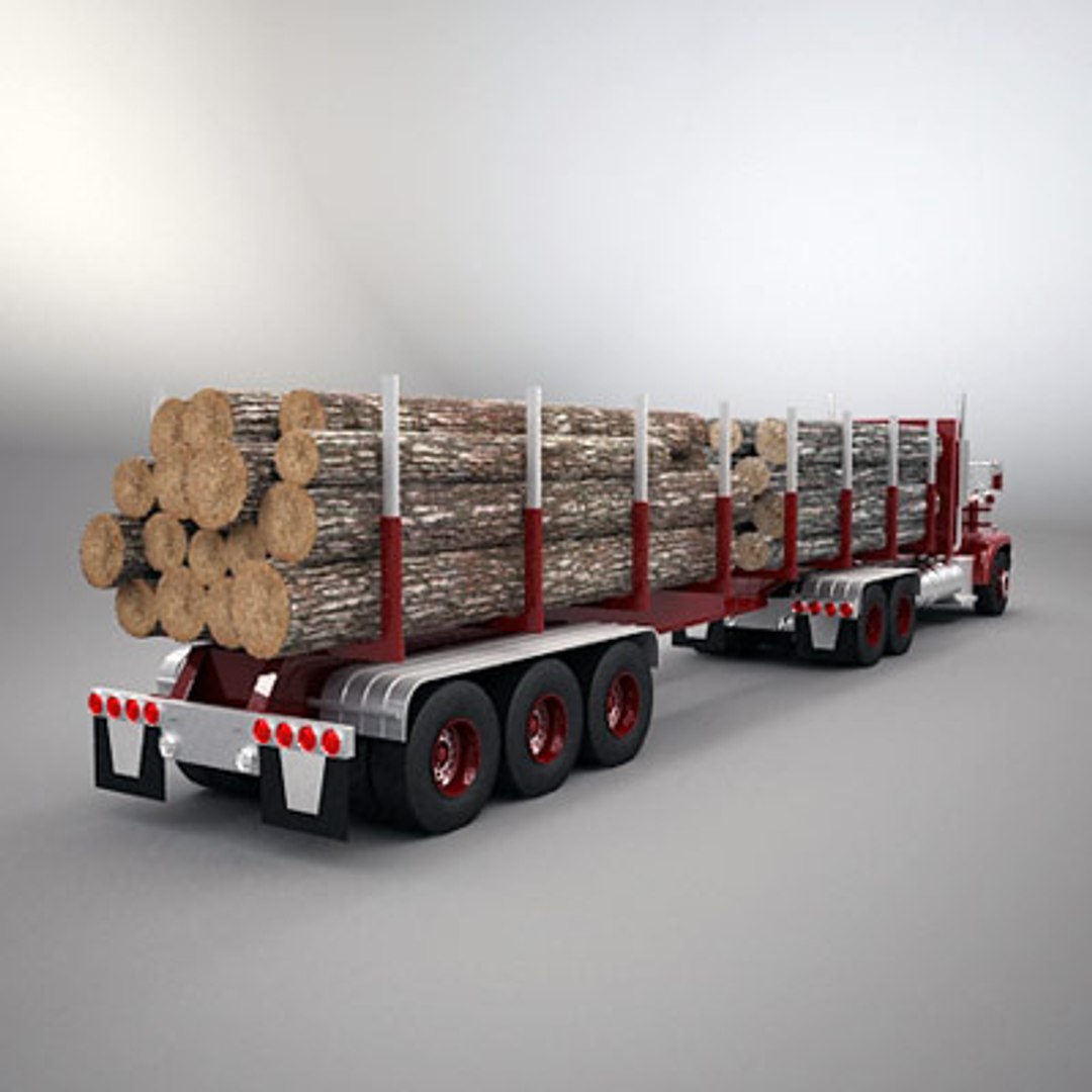 3d Model Timberjack Timber Truck