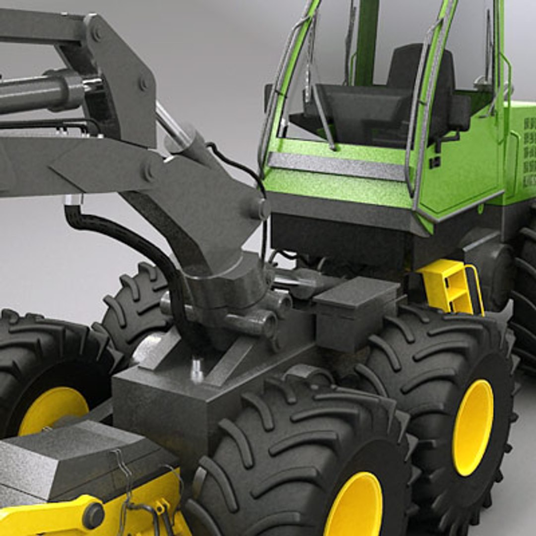 3d model timberjack timber truck