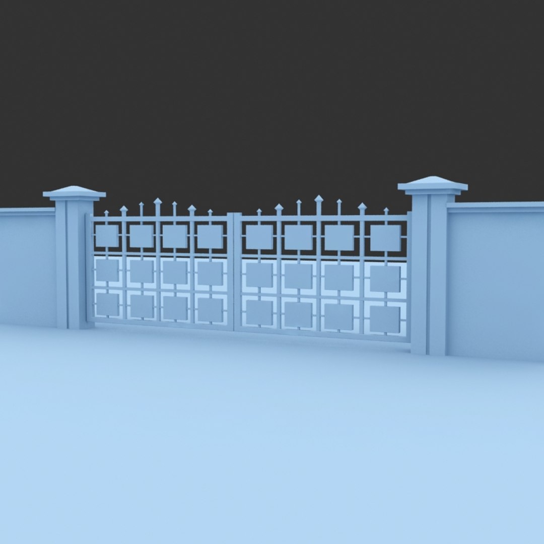 Fence Gate 3d Model