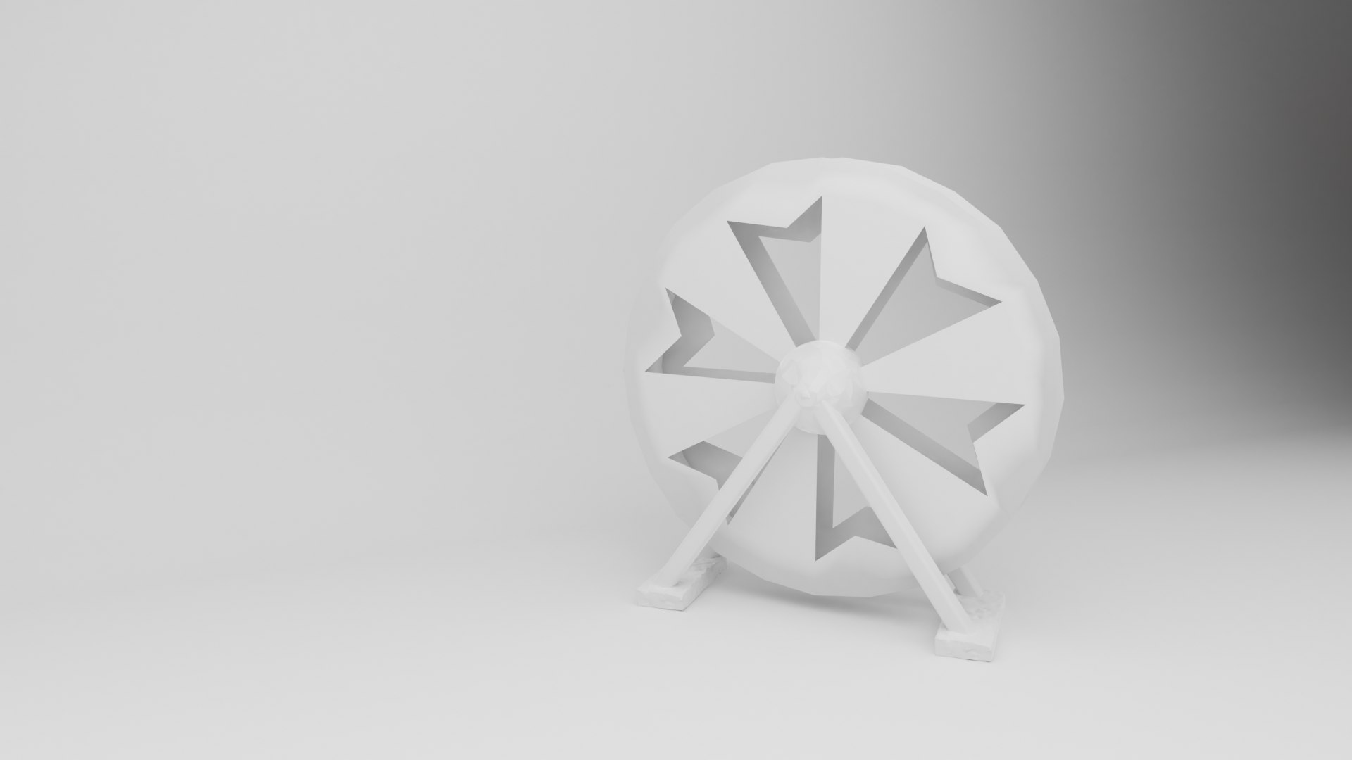 3D Orange Giant Wheel Model - TurboSquid 1494771