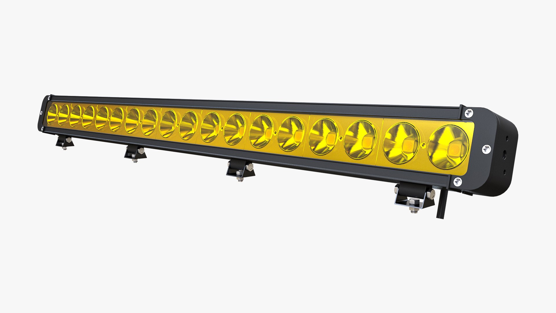 3D Model Large Amber LED Light Bar - TurboSquid 2140509