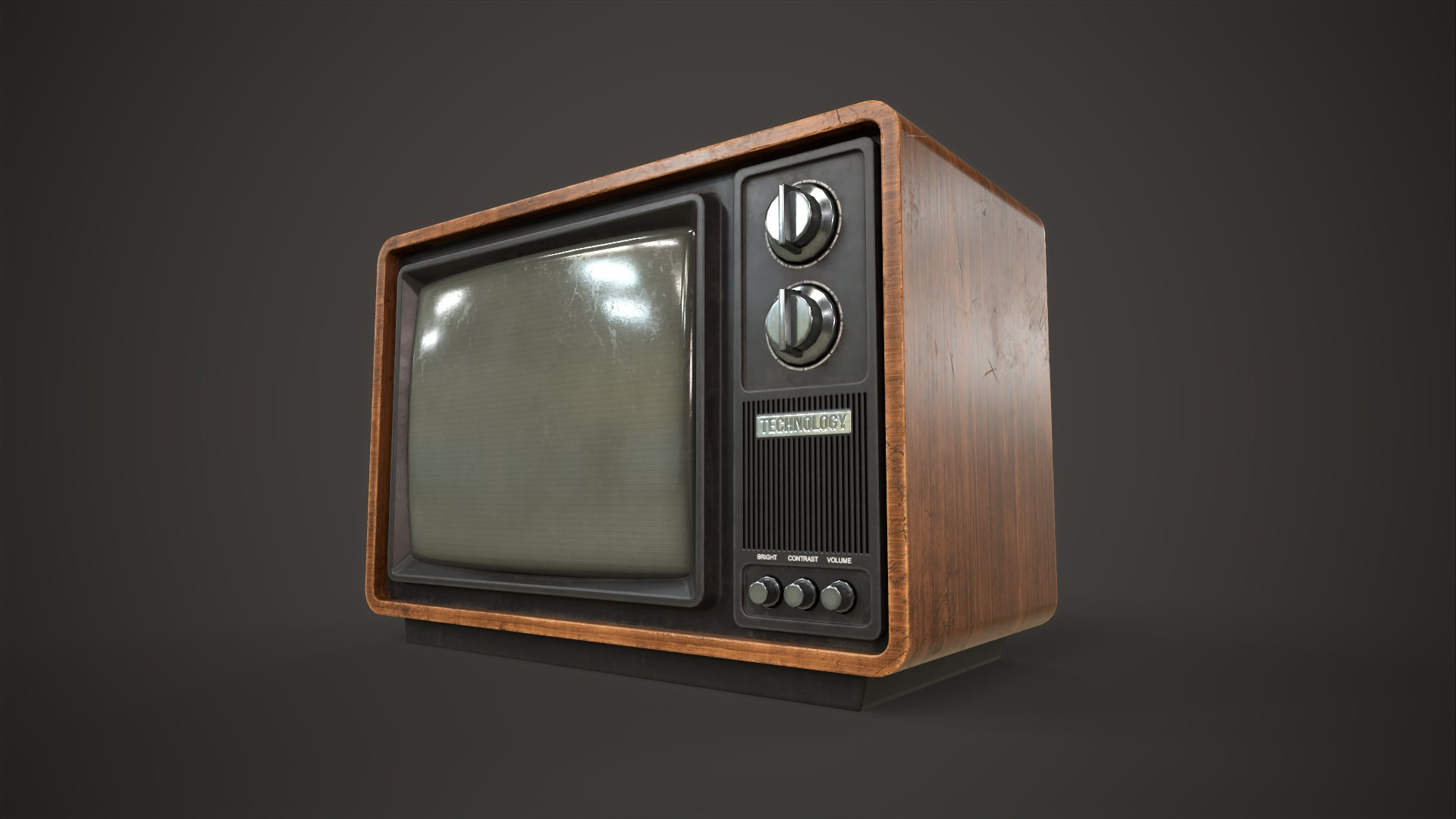 3D Vintage TV - TurboSquid 2039282