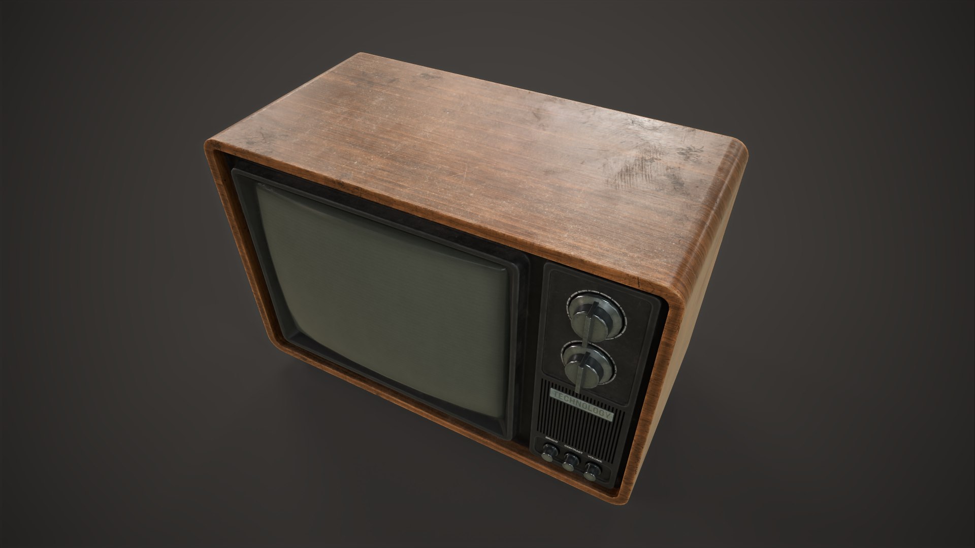 3D Vintage TV - TurboSquid 2039282