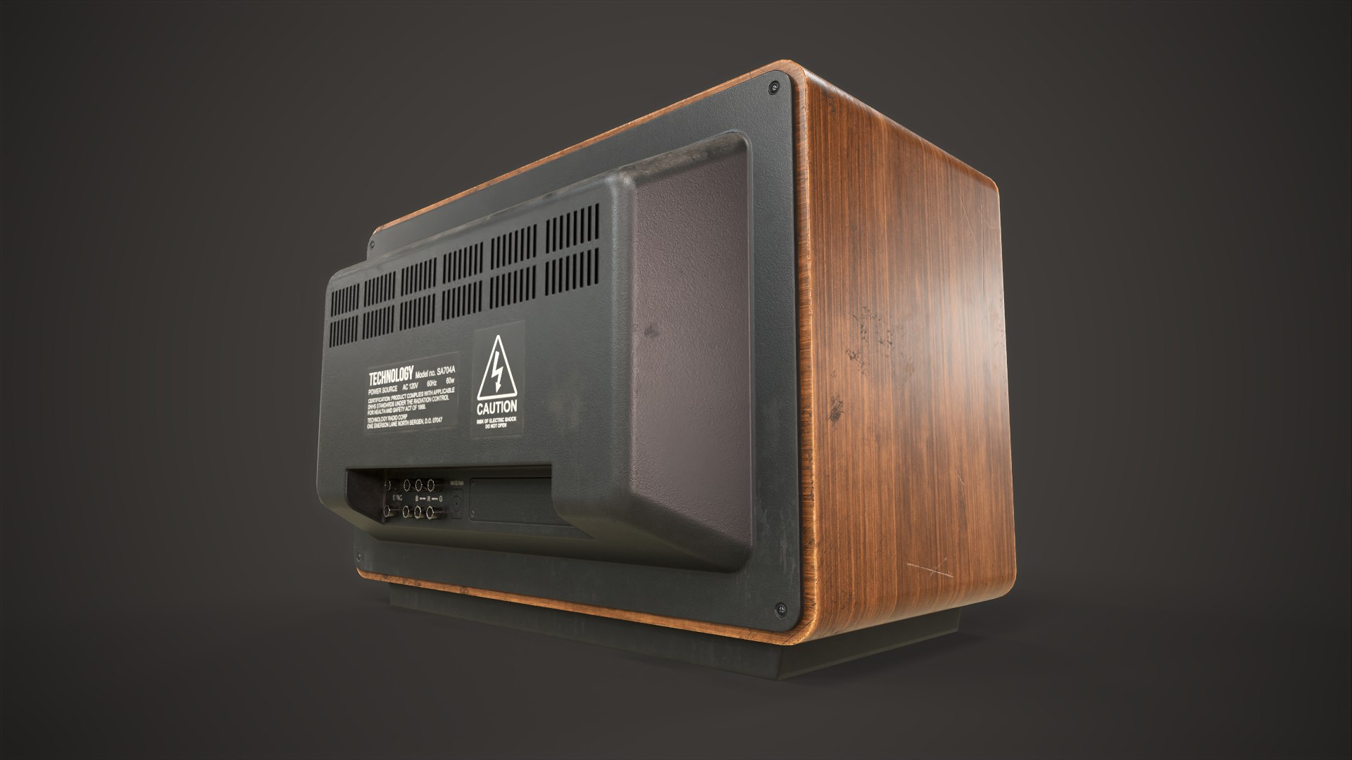 3D Vintage TV - TurboSquid 2039282
