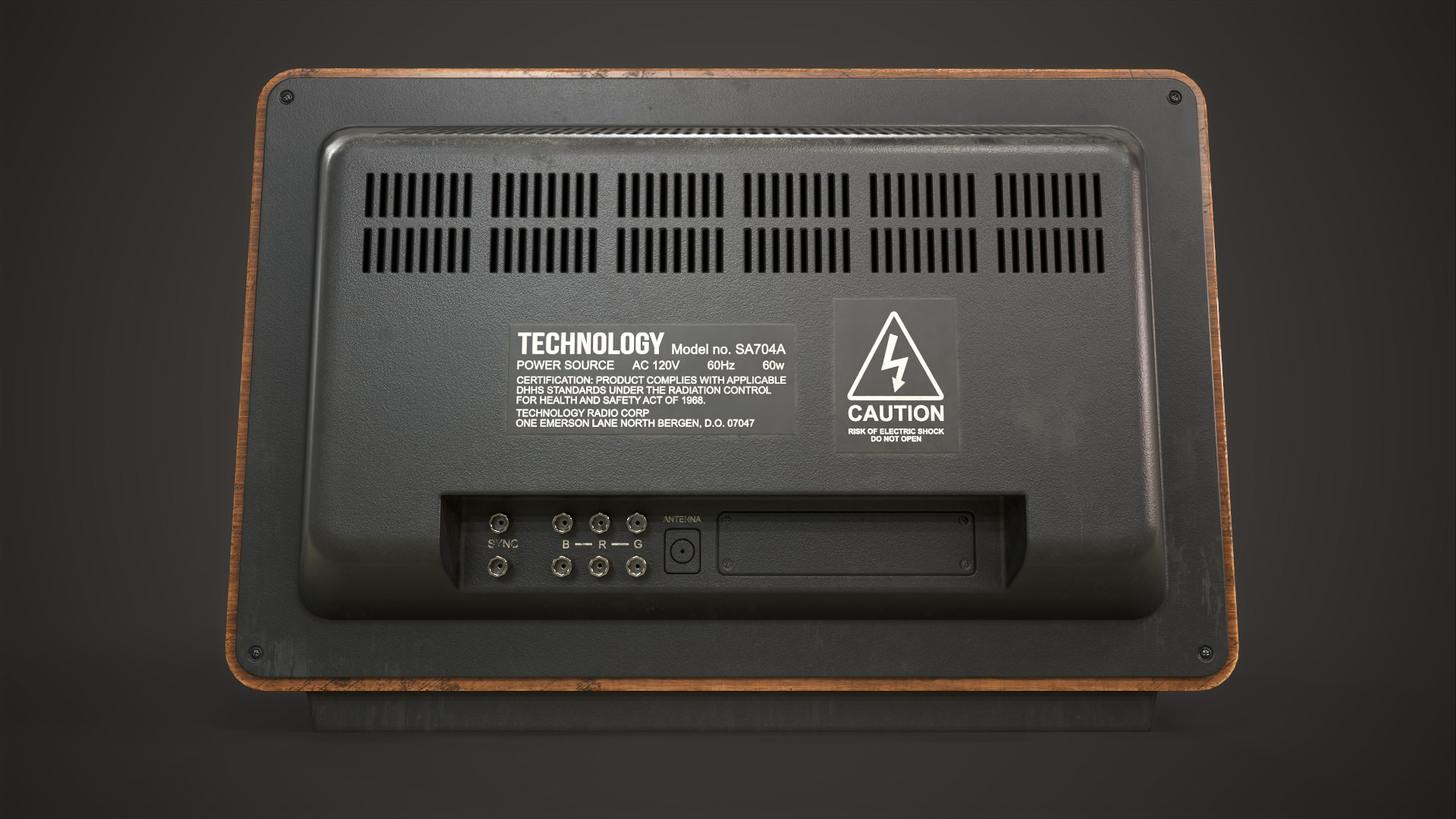 3D Vintage TV - TurboSquid 2039282