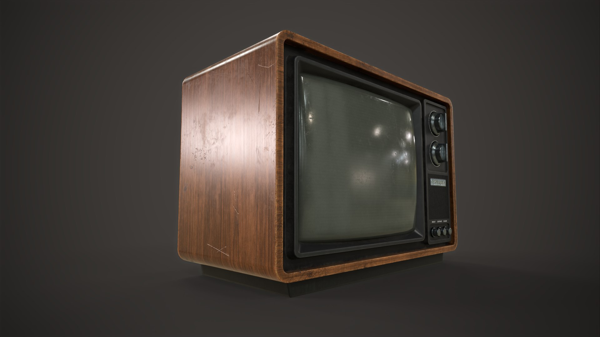 3D Vintage TV - TurboSquid 2039282
