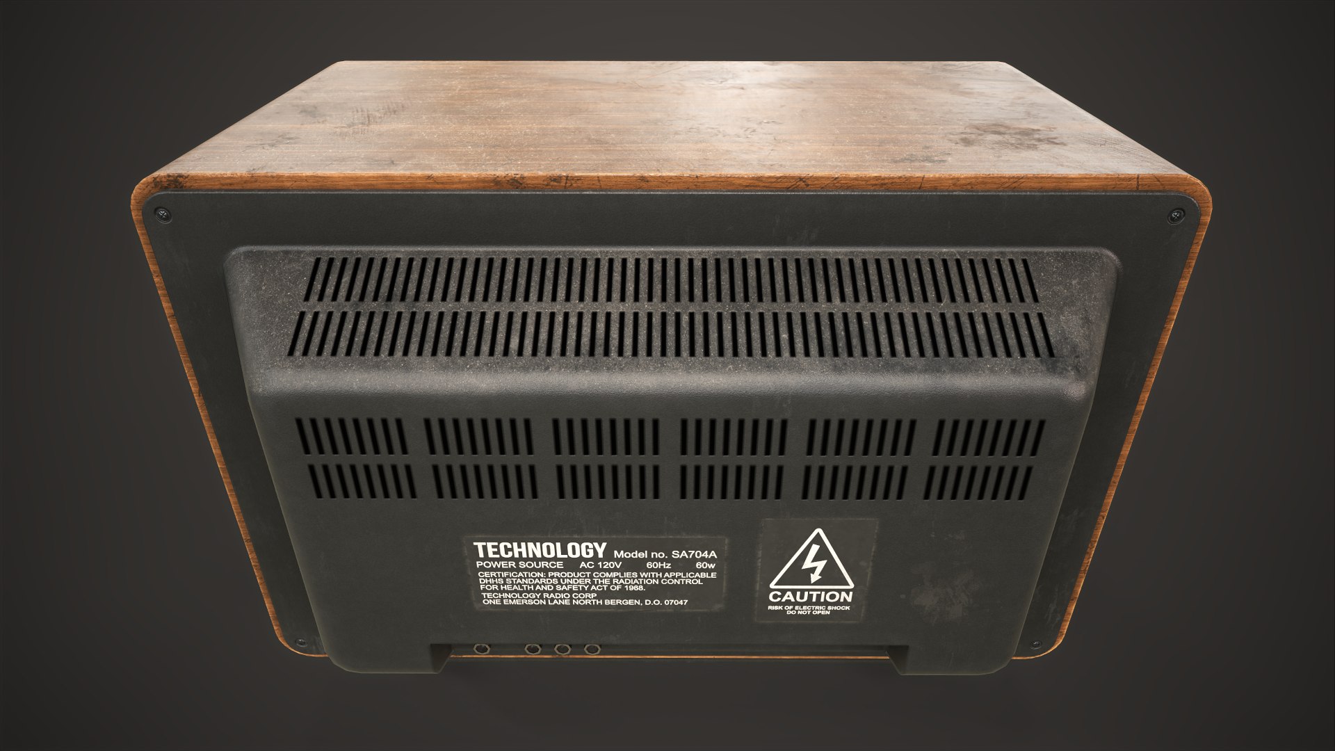 3D Vintage TV - TurboSquid 2039282