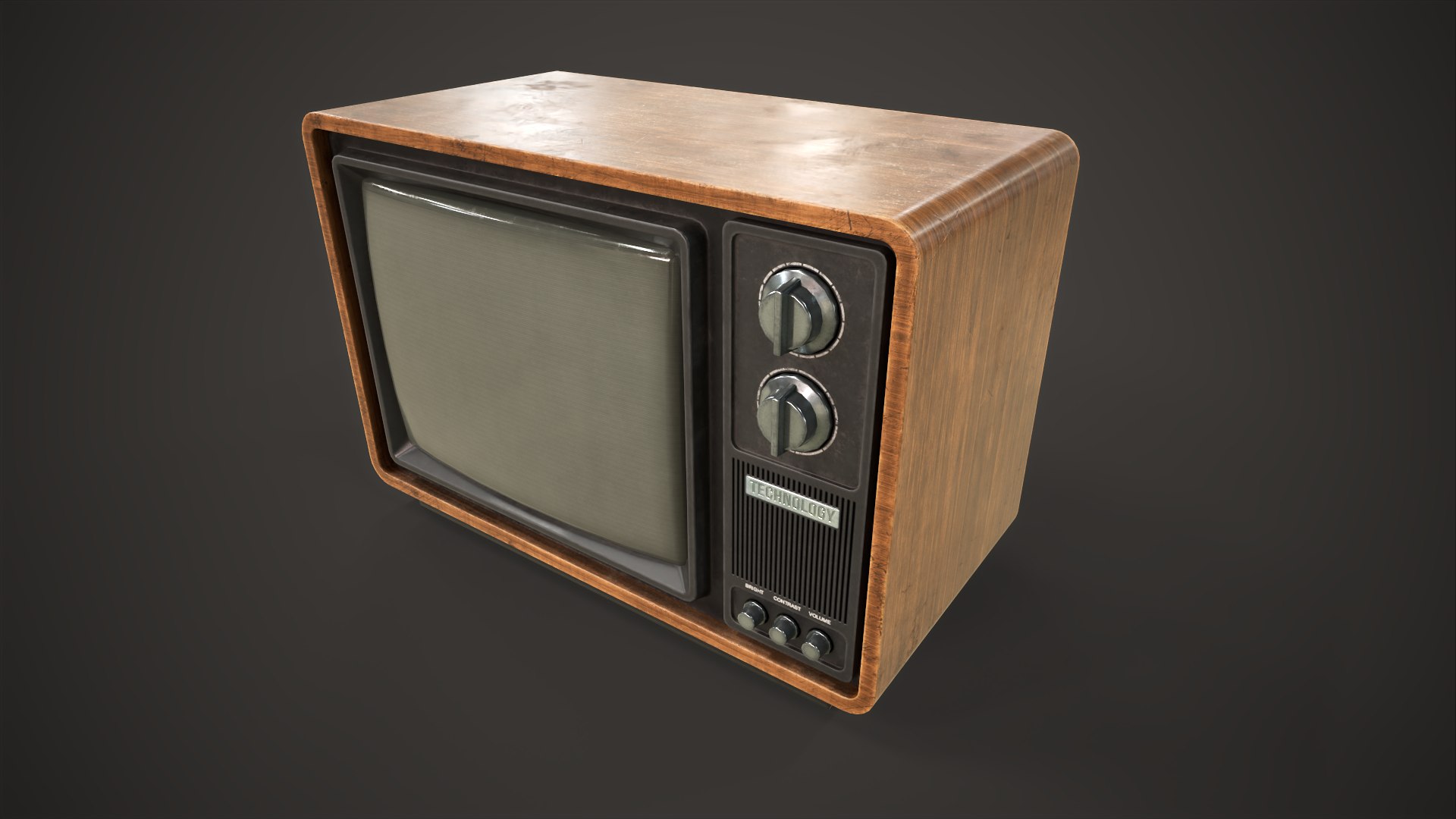 3D Vintage TV - TurboSquid 2039282