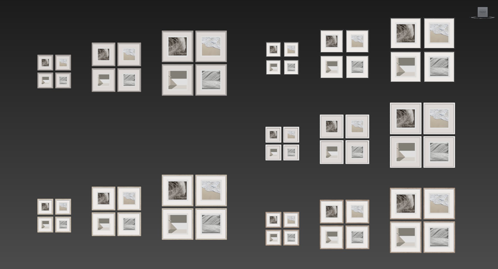 Picture Frames Set-377 3D Model - TurboSquid 1963877