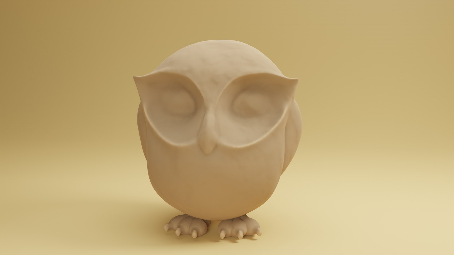 Cute Owl 3D - TurboSquid 1995768