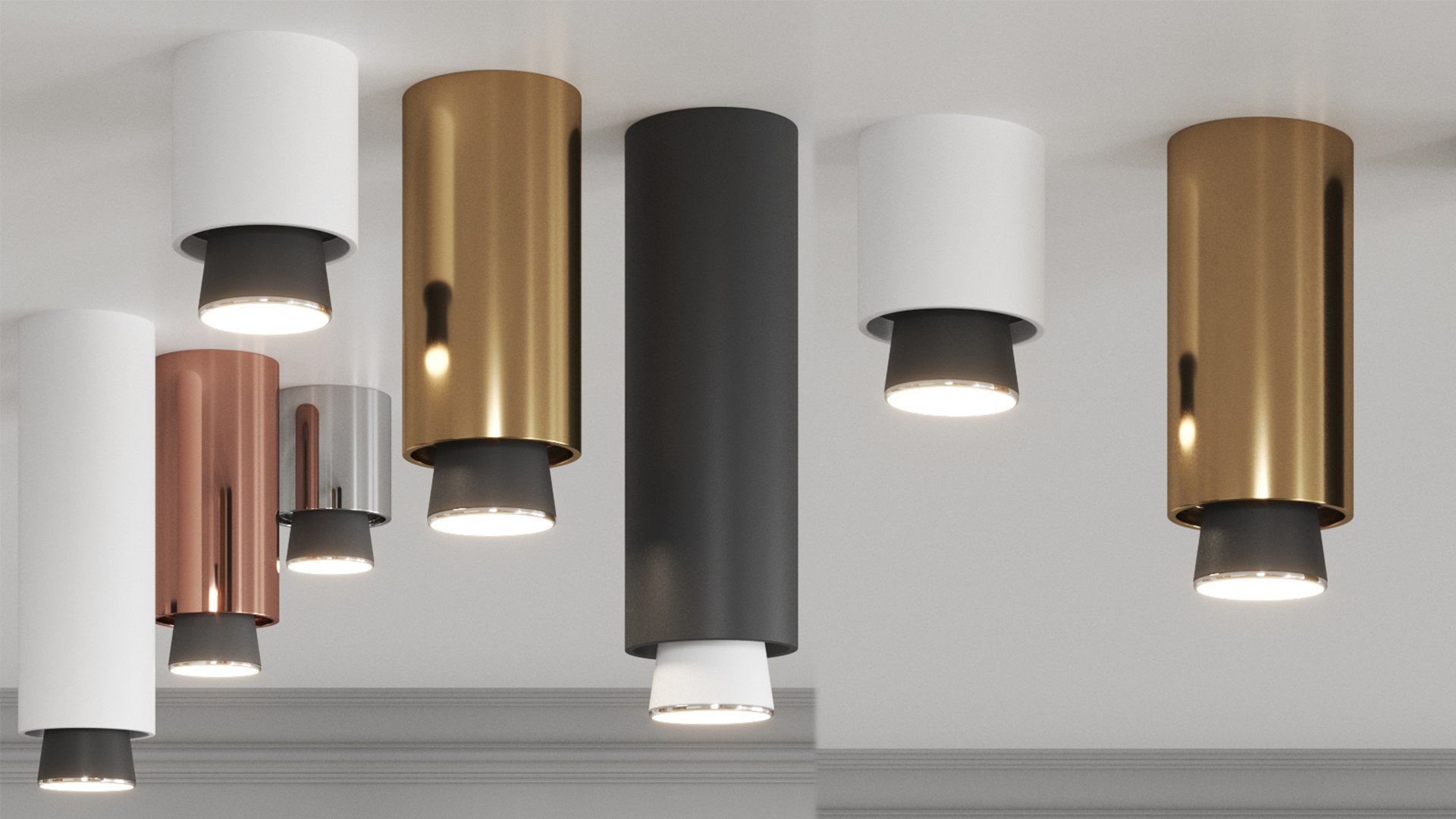 Fabbian CLAQUE F43 Modular Ceiling Light model - TurboSquid 2113514