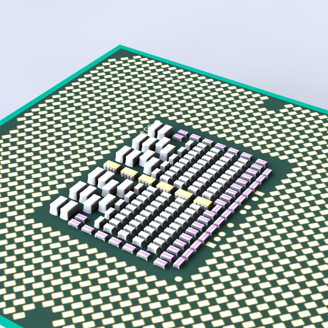 Cpu Processor 3d Model