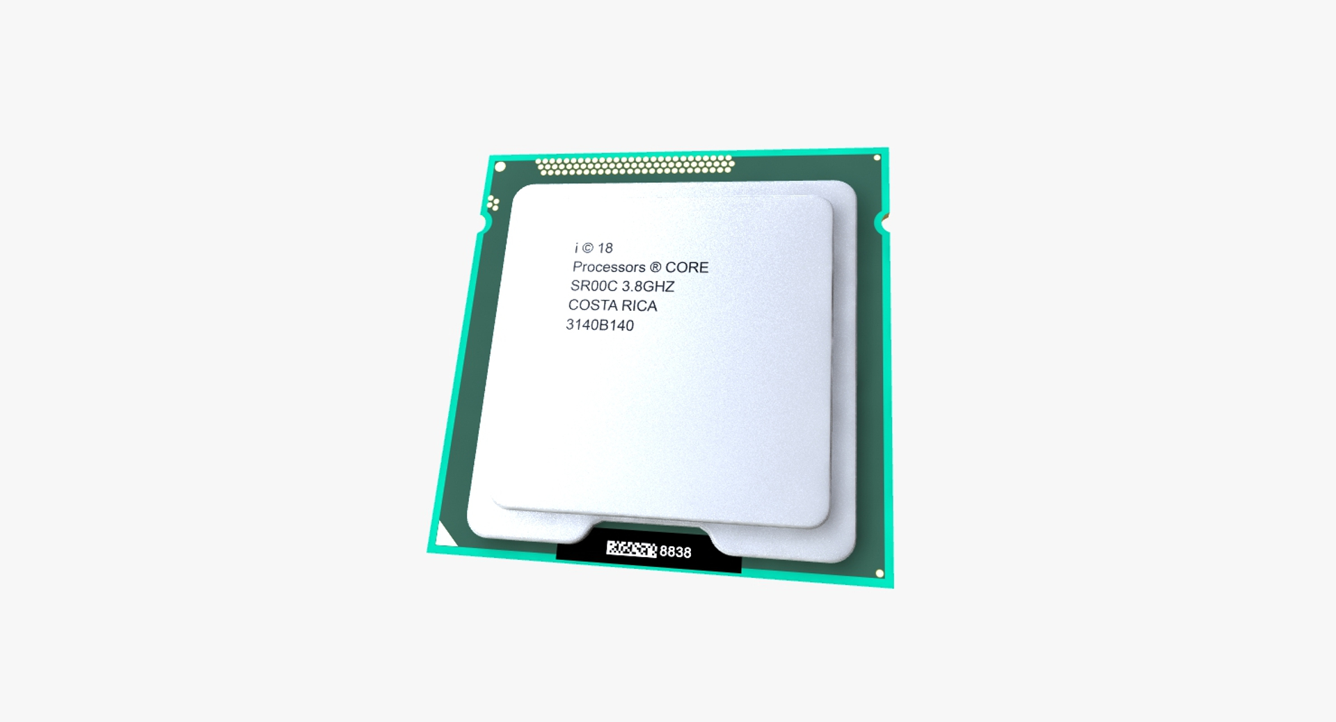 Cpu Processor 3d Model
