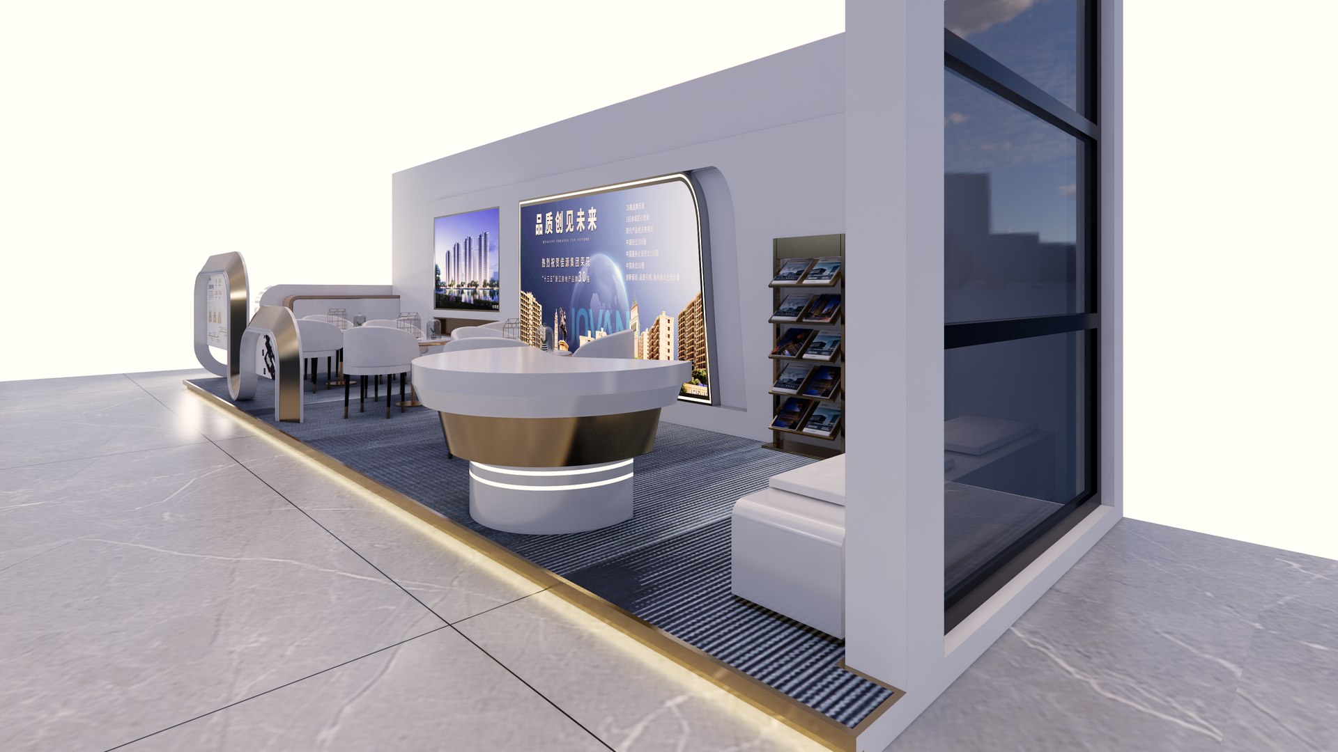 Booth exhibition-A3 3D model - TurboSquid 2100649