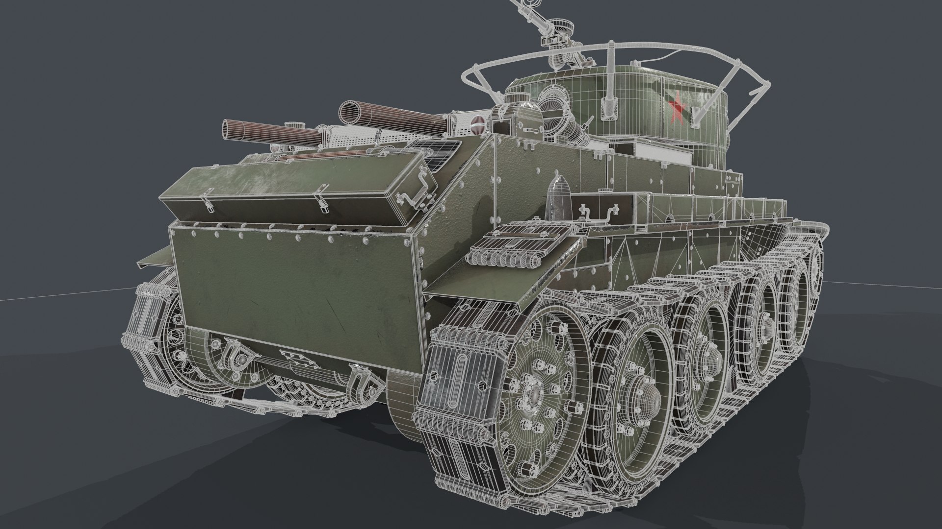 Soviet Tank BT-7A 3D - TurboSquid 1800434