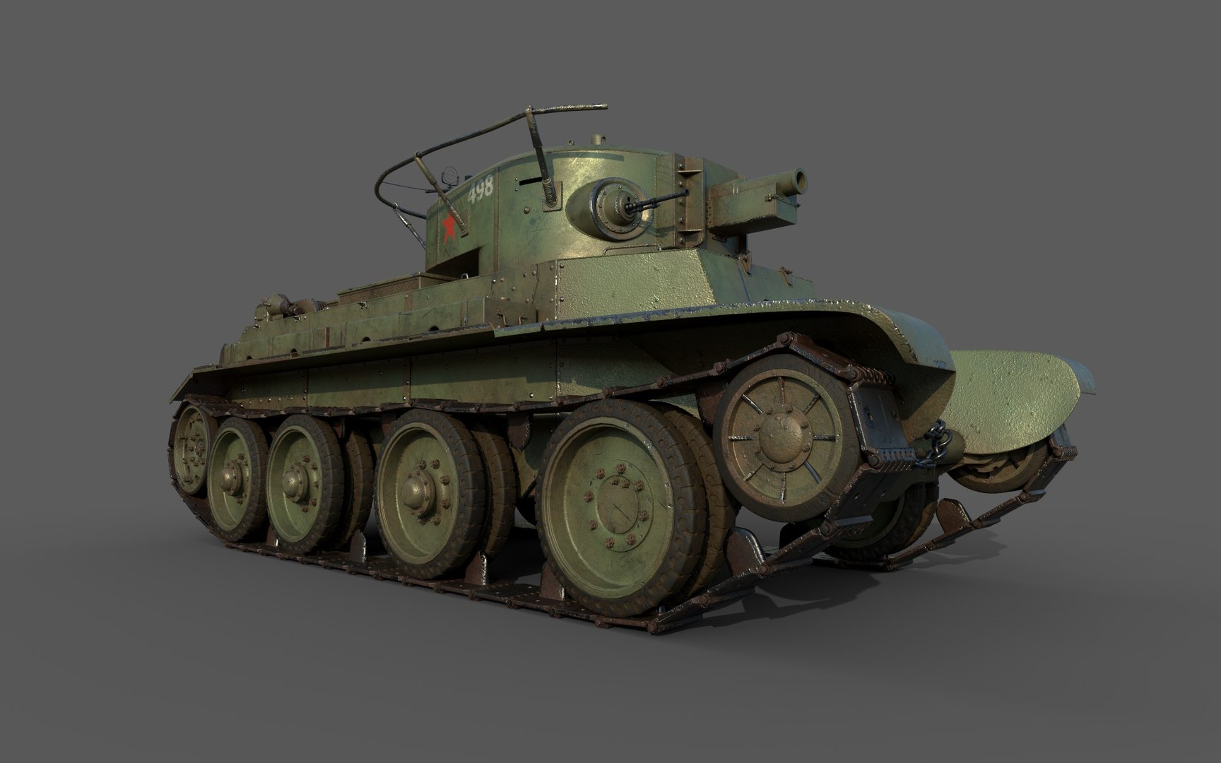 Soviet Tank BT-7A 3D - TurboSquid 1800434