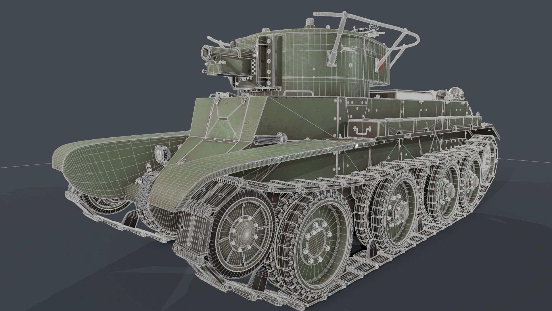 Soviet Tank BT-7A 3D - TurboSquid 1800434