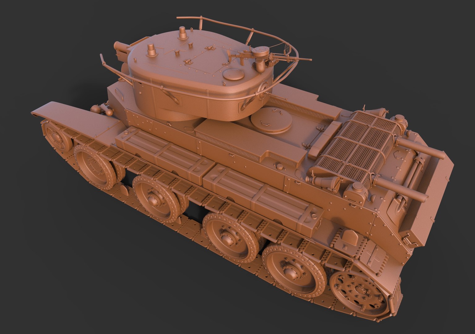 Soviet Tank BT-7A 3D - TurboSquid 1800434