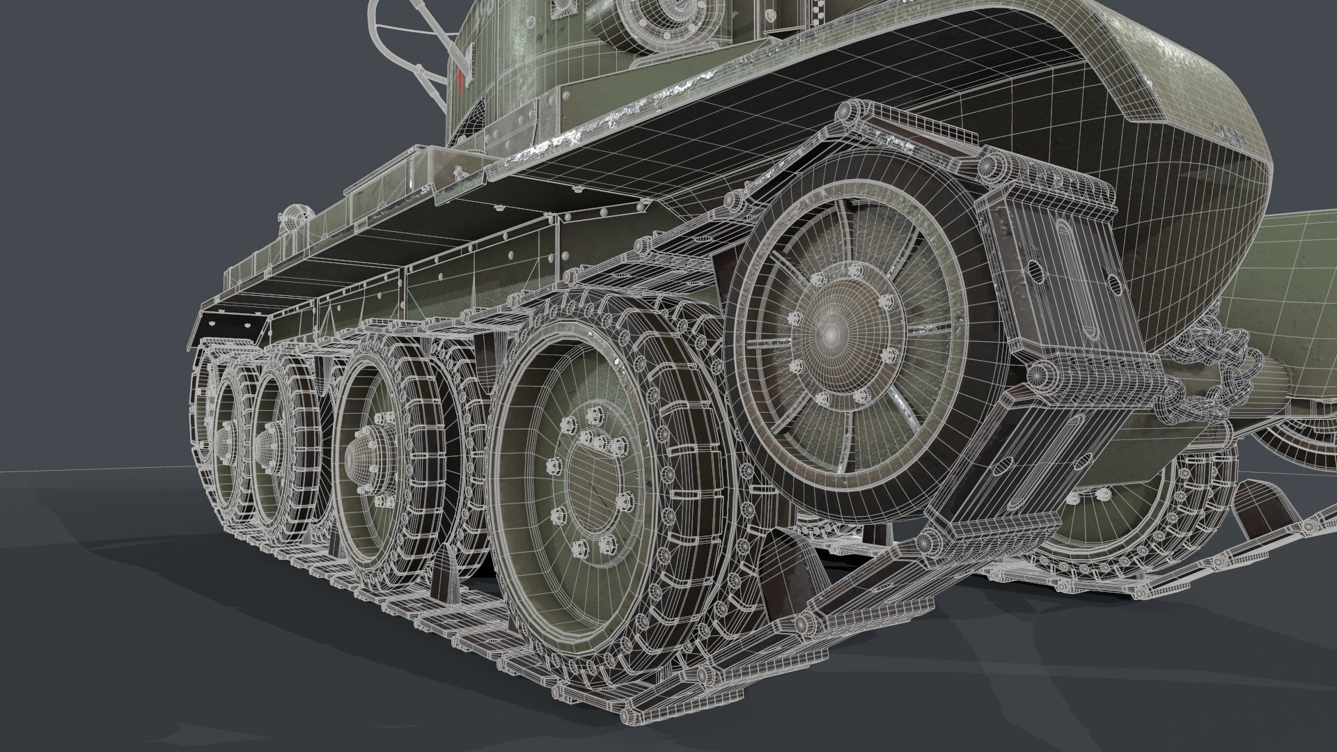 Soviet Tank BT-7A 3D - TurboSquid 1800434