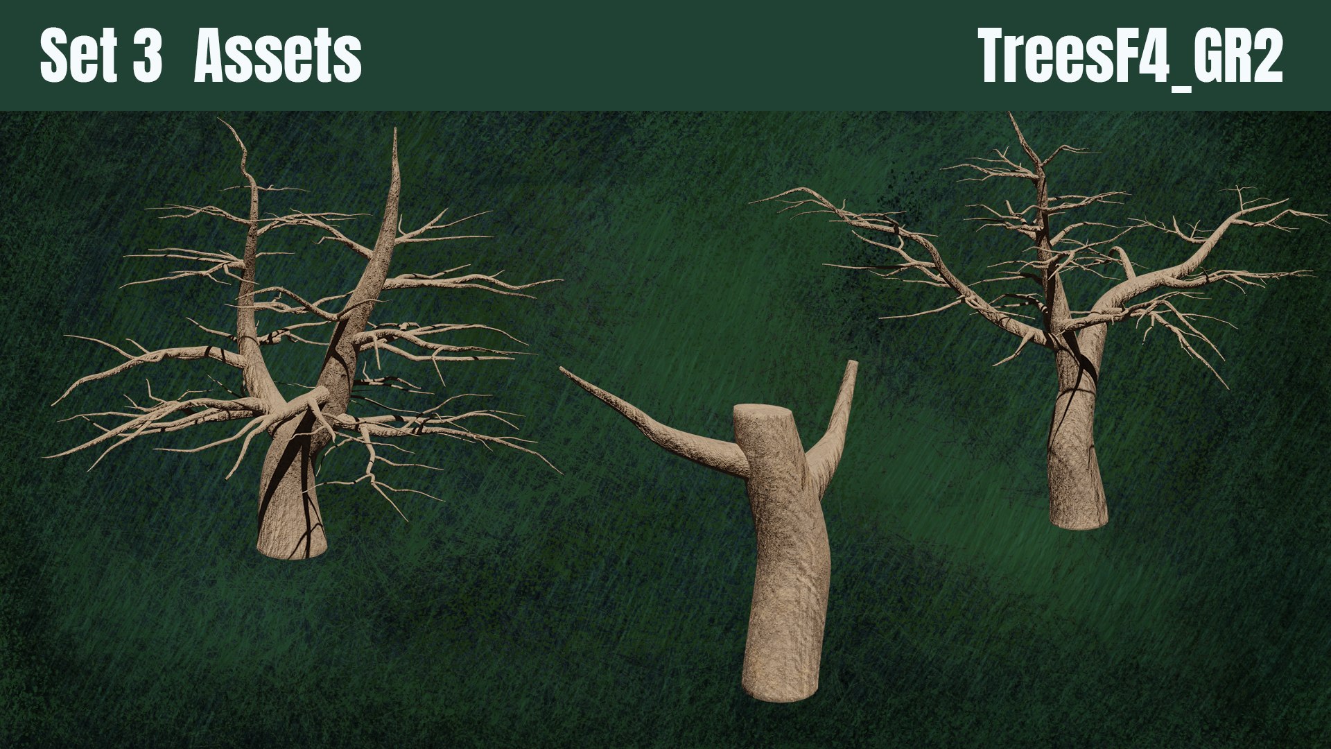 Trees F4 GR2 Pack - Unleafs Assets Nature Env 3D Model - TurboSquid 2089255