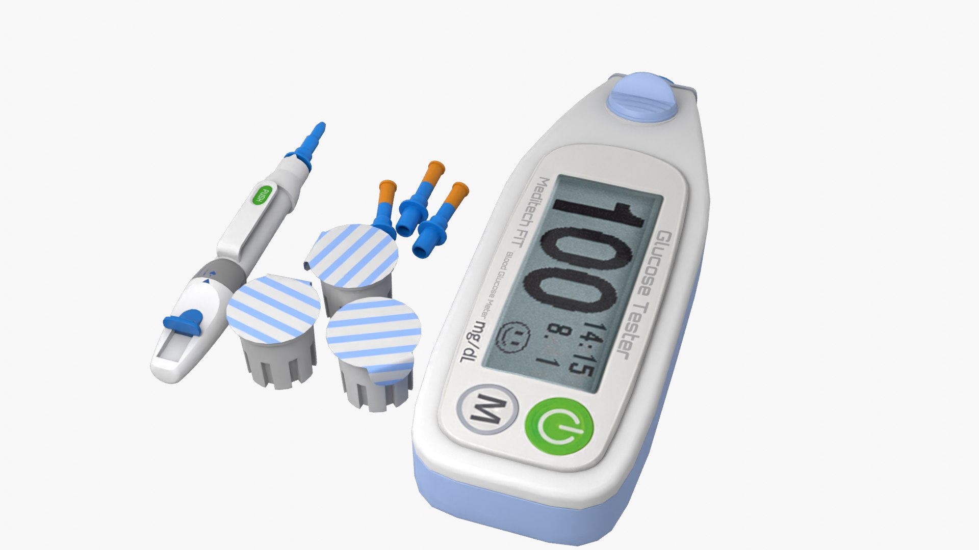 Glucose Meter 3D Model - TurboSquid 1949668