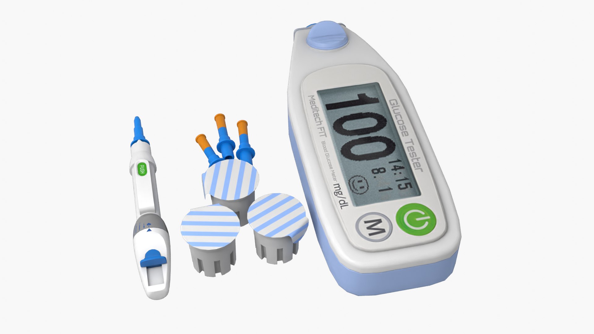 Glucose Meter 3D Model - TurboSquid 1949668