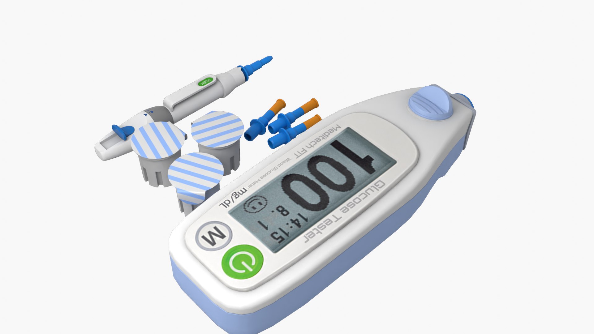 Glucose Meter 3D Model - TurboSquid 1949668