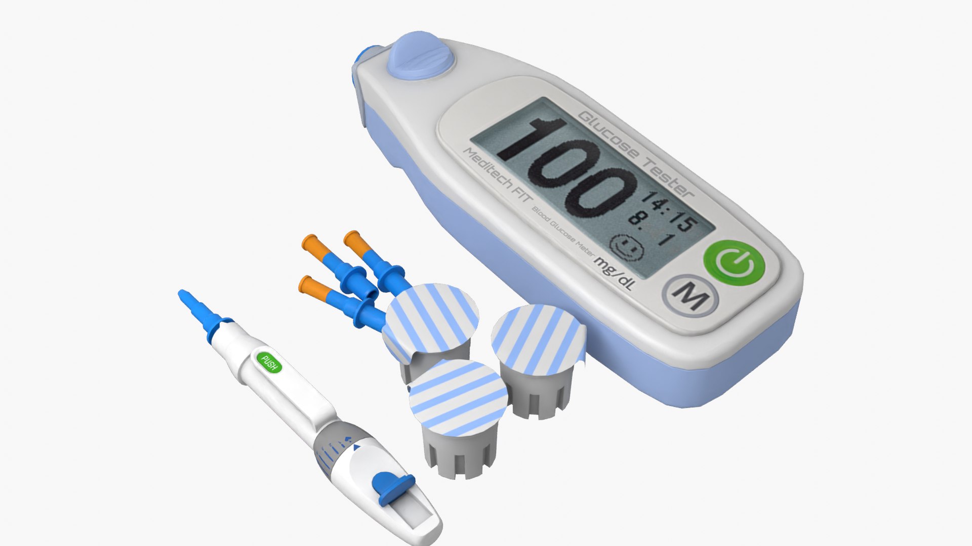 Glucose Meter 3D Model - TurboSquid 1949668