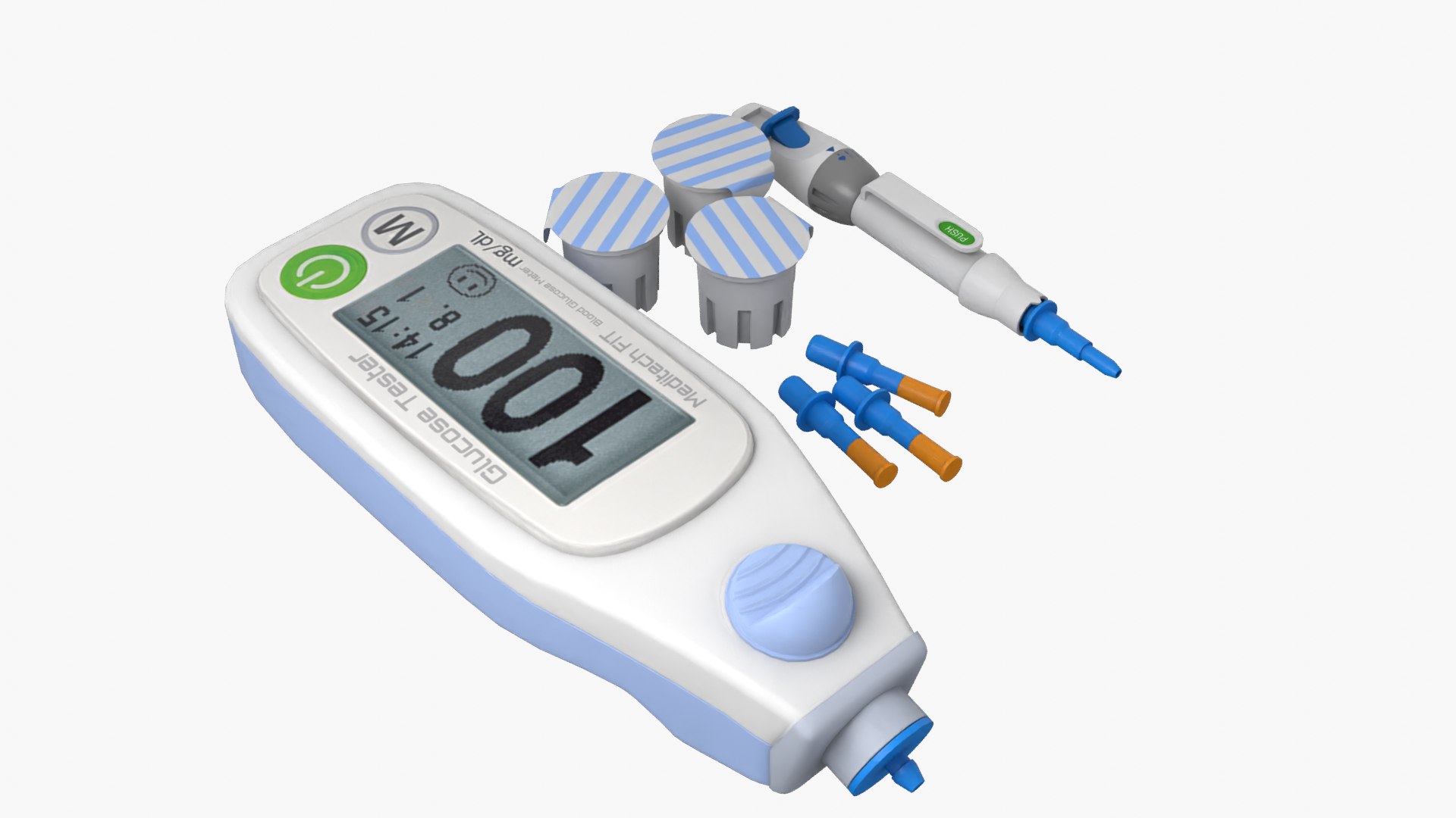 Glucose Meter 3D Model - TurboSquid 1949668