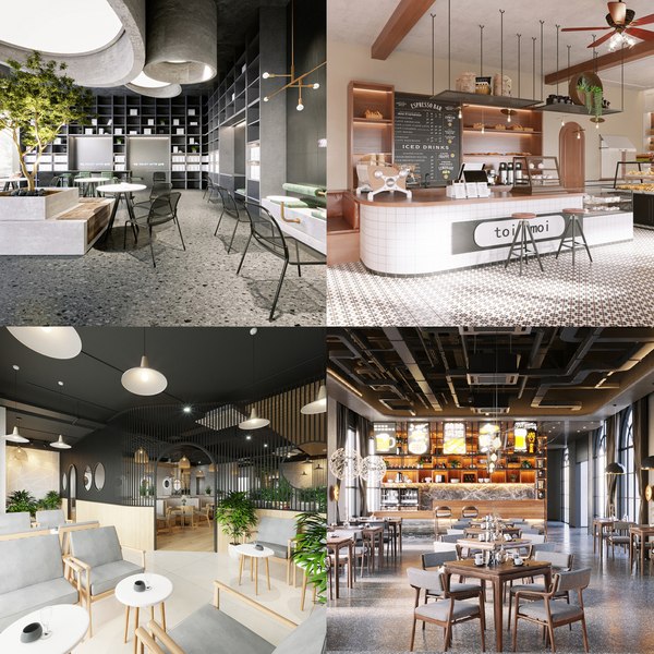 3D Cafeterias Models | TurboSquid