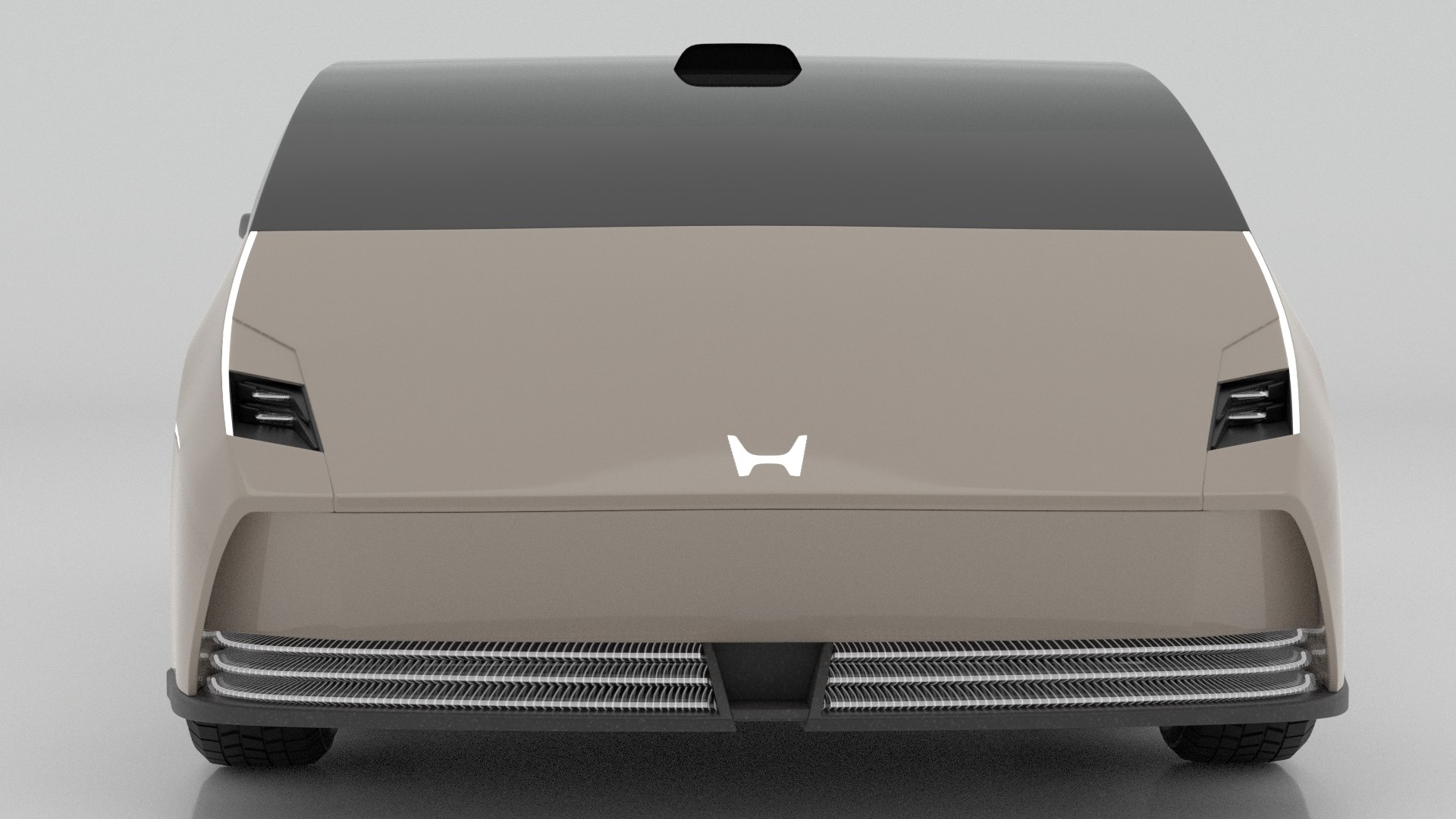 3D Model Honda 0 Saloon Electric Car Cream 2025-26 3D Model ...