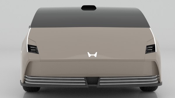 modelo 3d Modelo 3D del coche eléctrico Honda 0 Saloon color crema 2025 ...