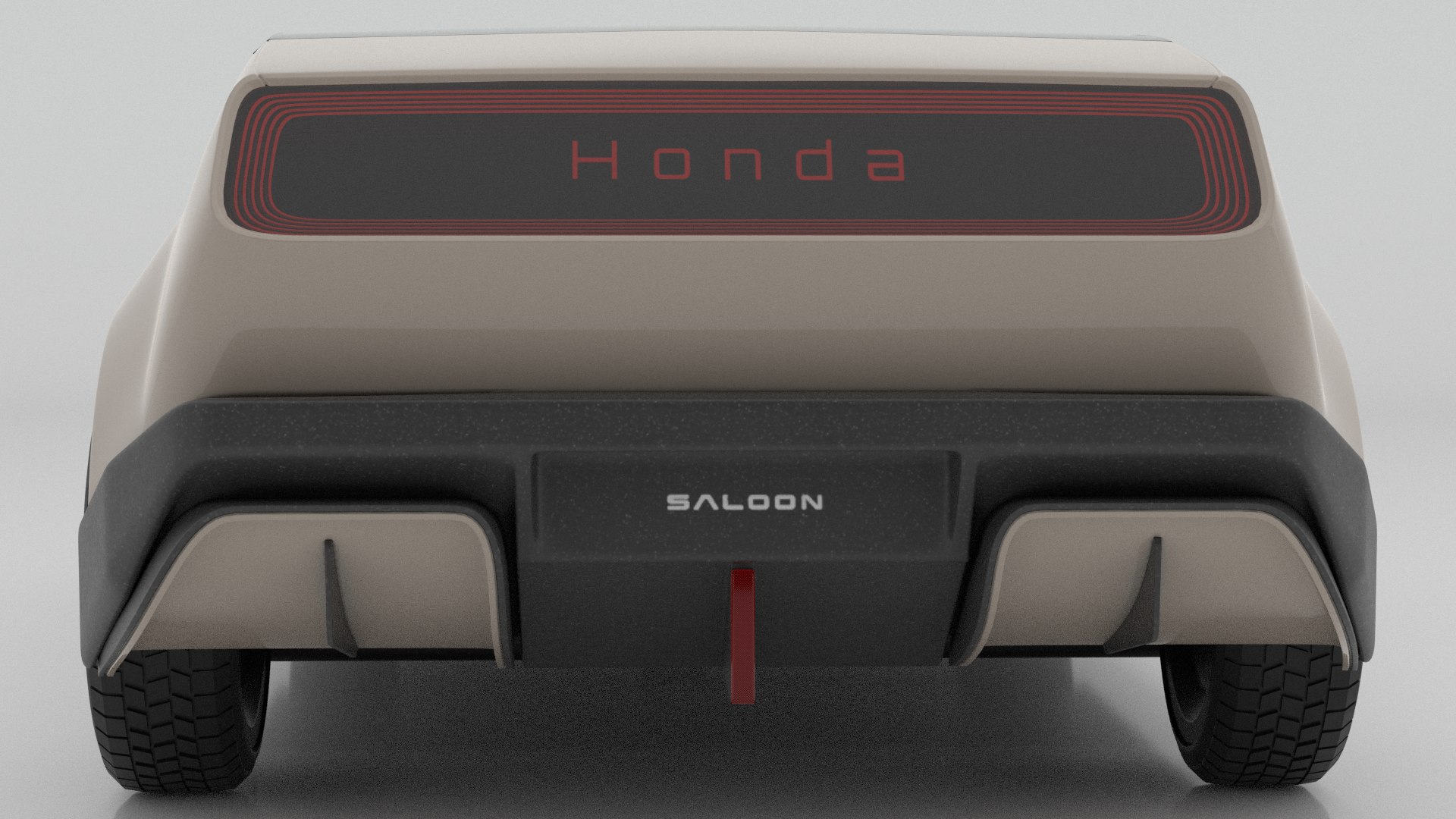3D Model Honda 0 Saloon Electric Car Cream 2025-26 3D Model ...