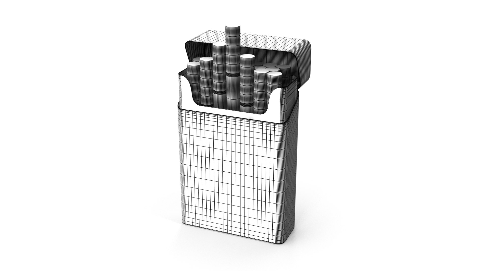 3D Model Pack Of Cigarettes - TurboSquid 2043941