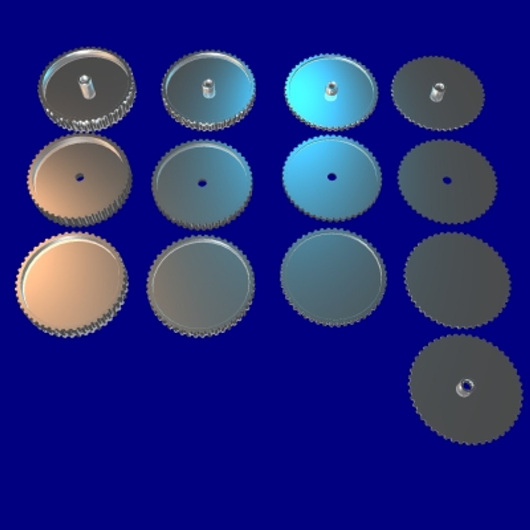 48 tooth gear set 3d 3ds