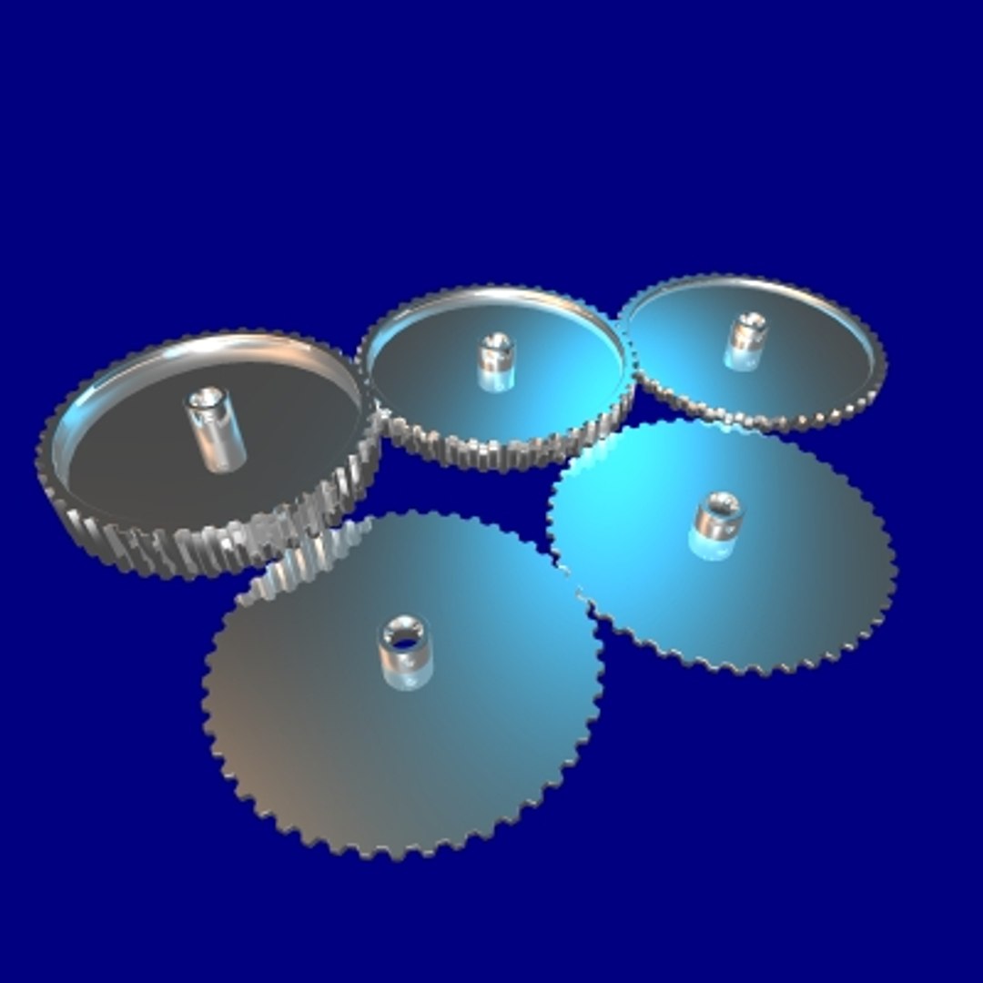 48 tooth gear set 3d 3ds